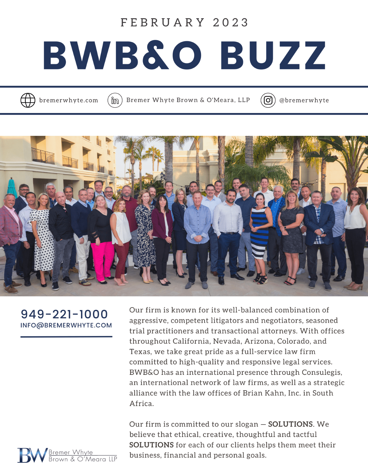 BWB&O Buzz | Bremer Whyte Brown & O'Meara